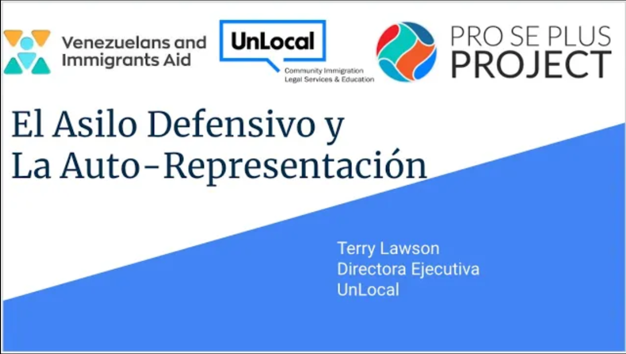 Defensive Asylum and Self-Representation with Attorney Terry Lawson ...